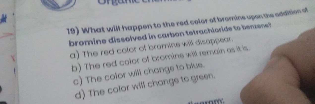 19) What will happen to the red color of | StudyX