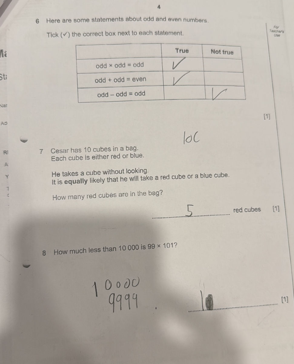 6. Here are some statements about odd and | StudyX