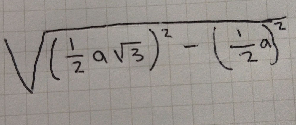 Simplifying the expression: sqrt((1/2 * a * | StudyX