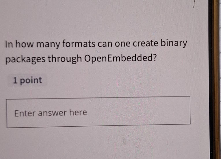 In how many formats can one create binary | StudyX