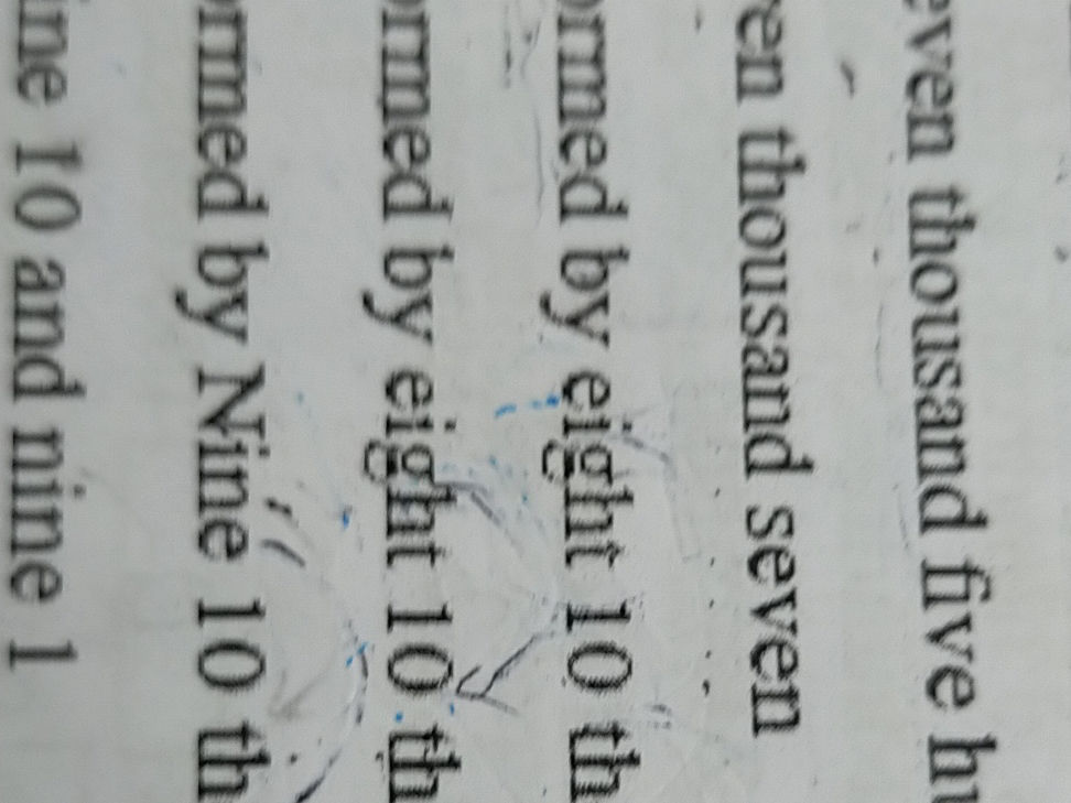 even thousand five hu en thousand seven | StudyX