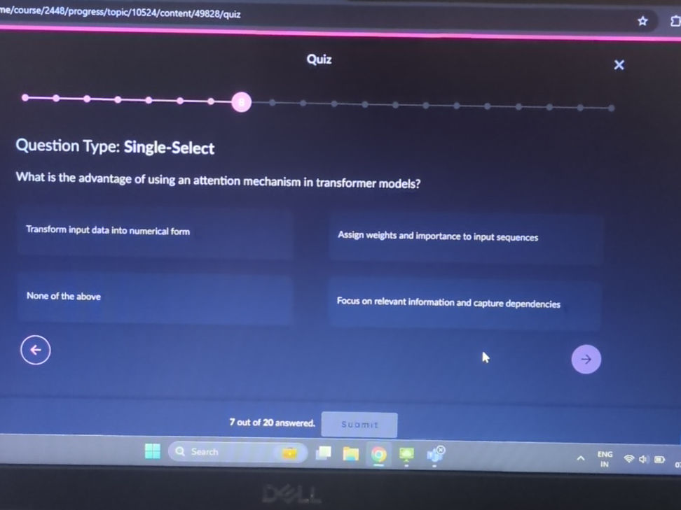 What is the advantage of using an attention | StudyX