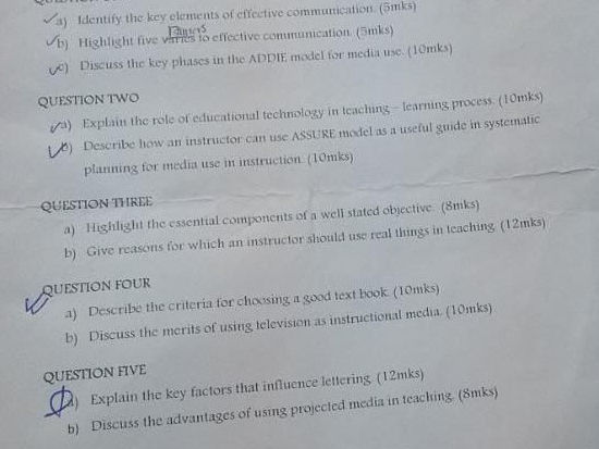 a) Identify the key elements of effective | StudyX