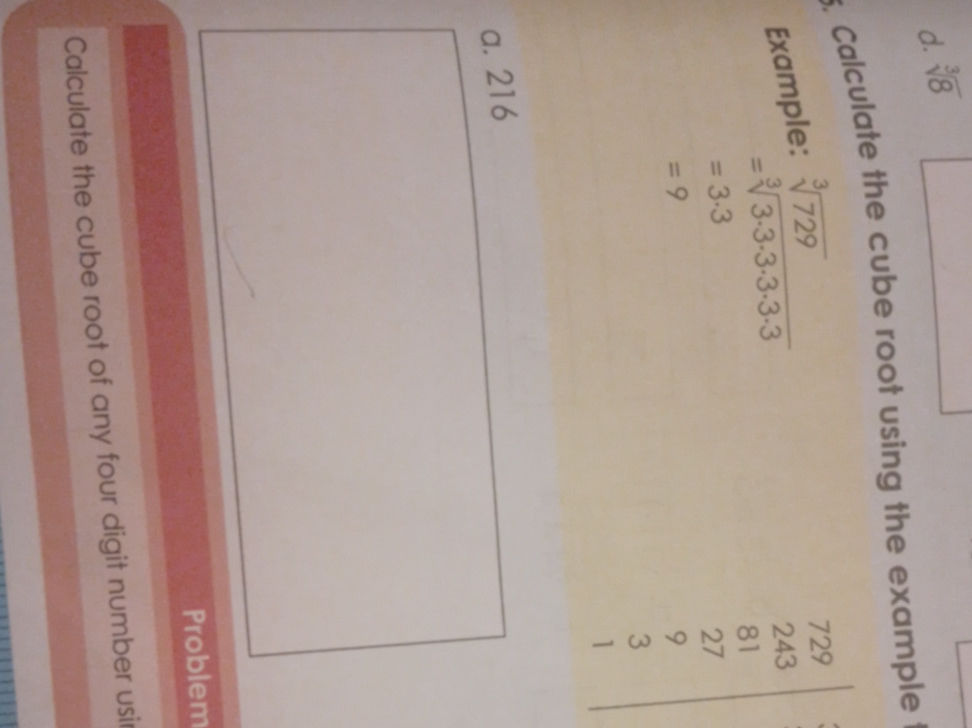 Calculate the cube root using the example | StudyX