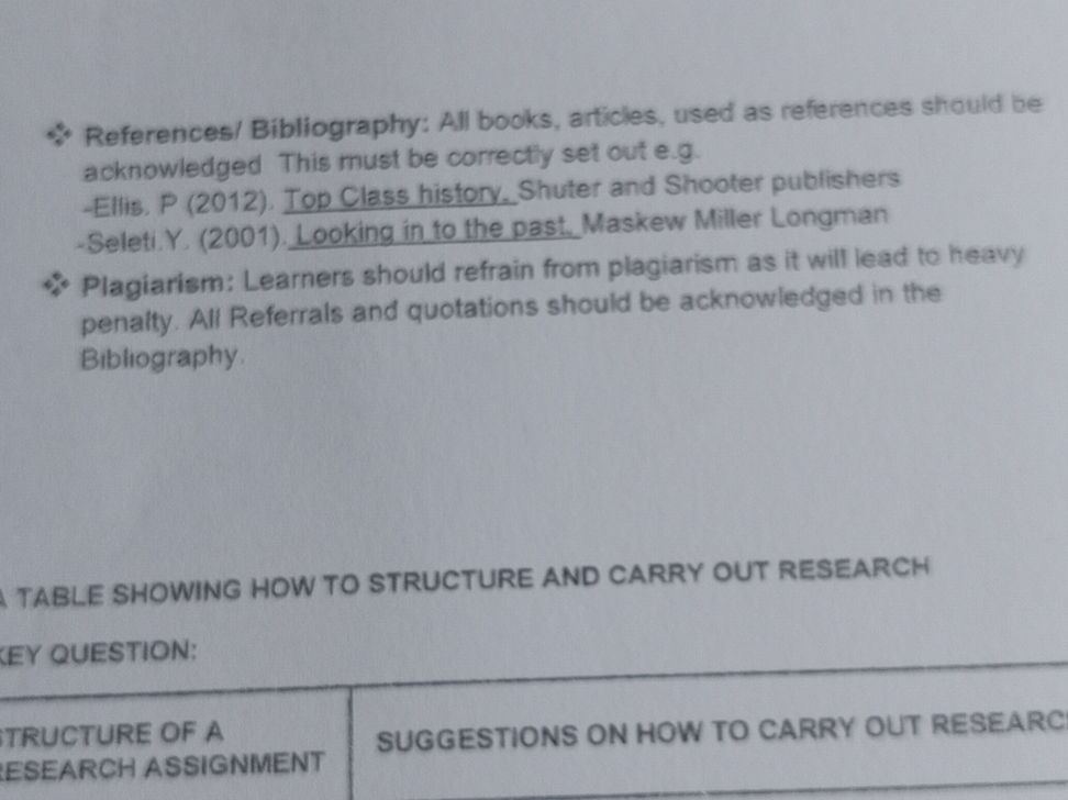 References/ Bibliography: All books, | StudyX