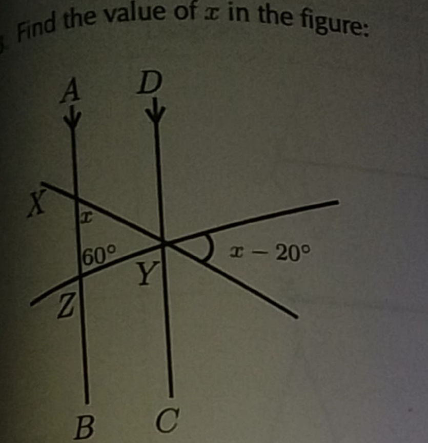 Find the value of *x* in the figure: | StudyX