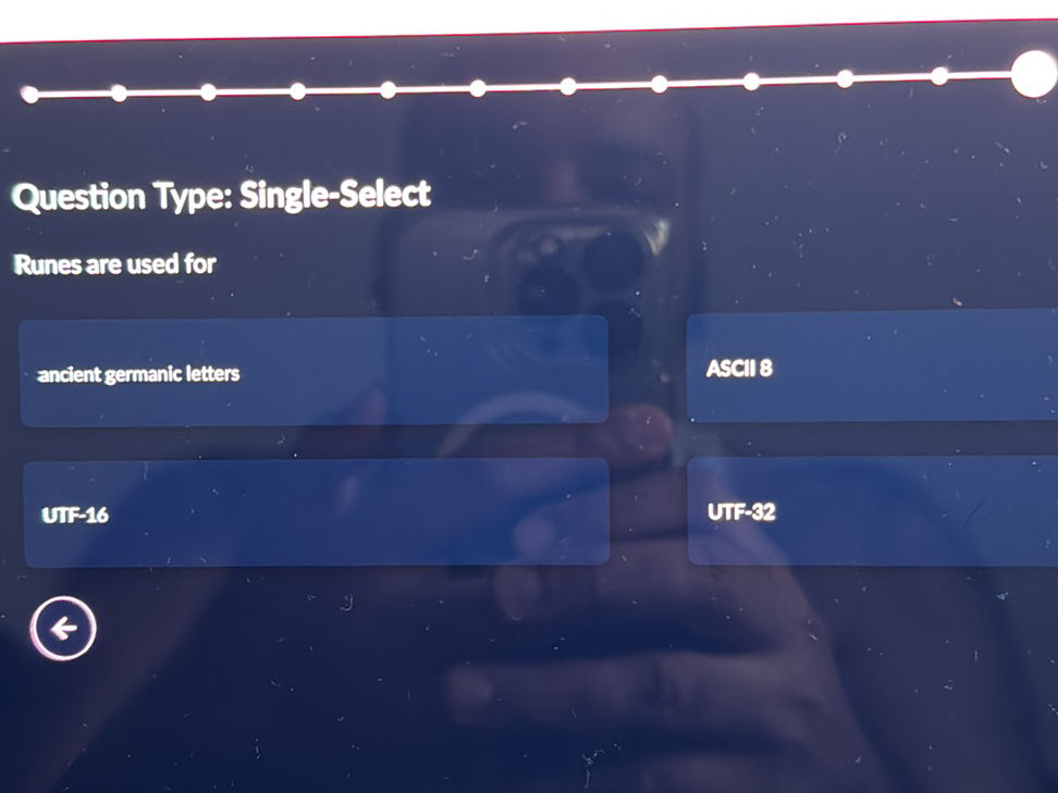Question Type: Single-Select Runes are used | StudyX
