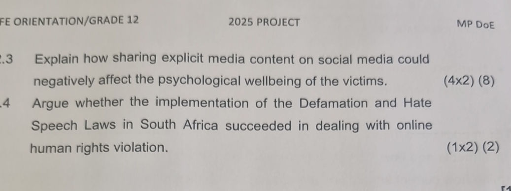 2. 3 Explain how sharing explicit media | StudyX