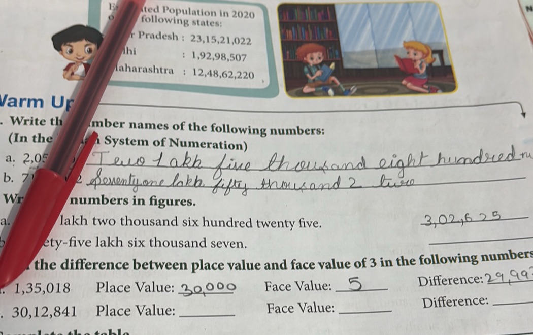 Write the number names of the following | StudyX