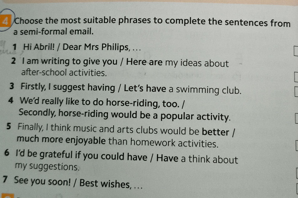 Choose the most suitable phrases to complete | StudyX