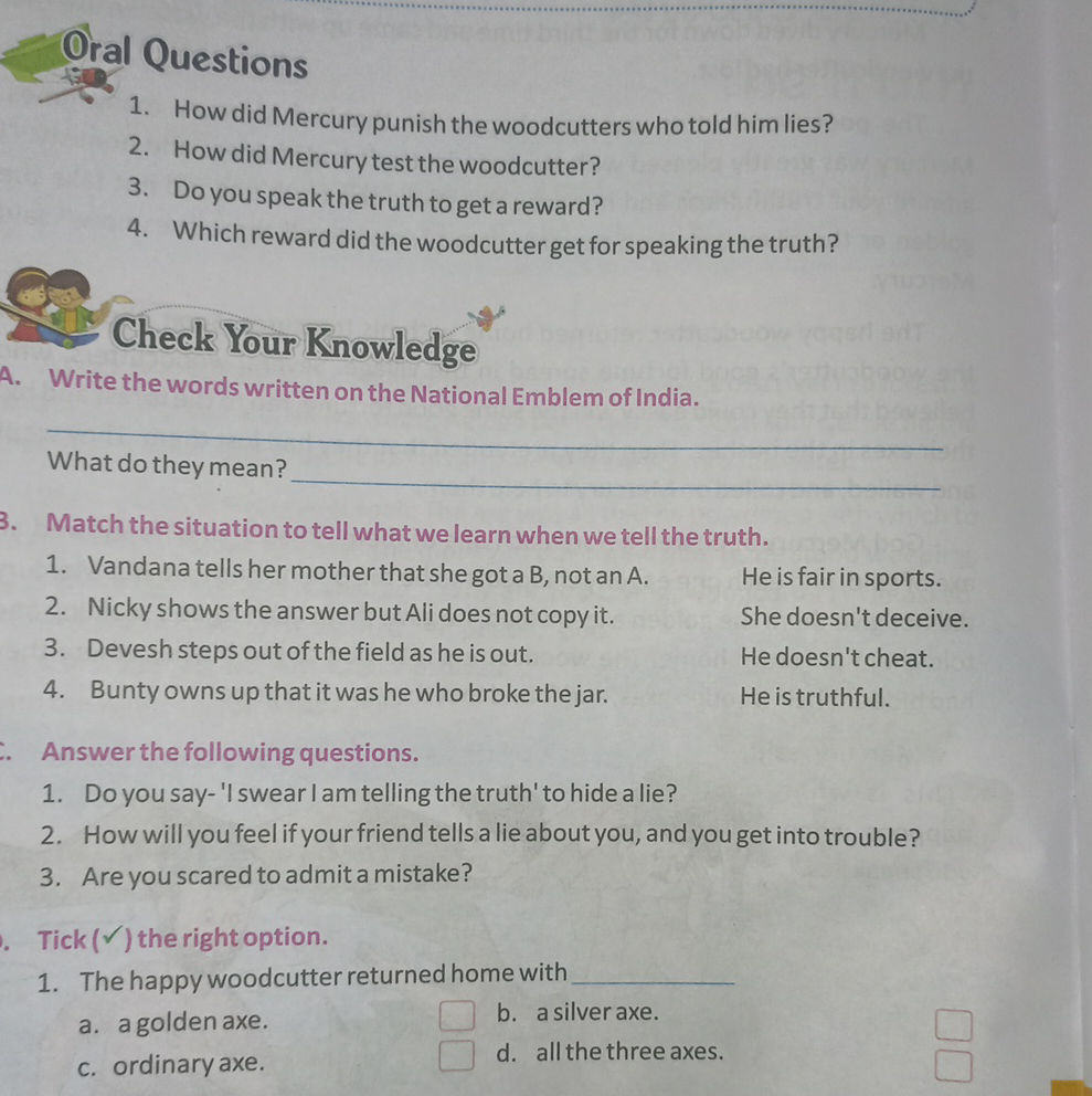 1. How did Mercury punish the woodcutters | StudyX