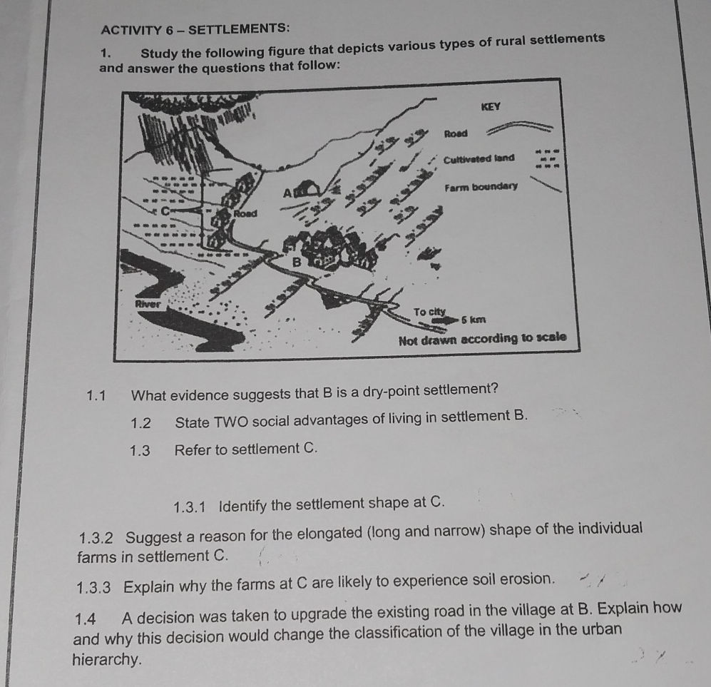 ACTIVITY 6 - SETTLEMENTS: 1. Study the | StudyX