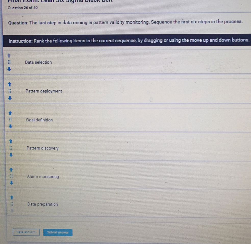 Question: The last step in data mining is | StudyX