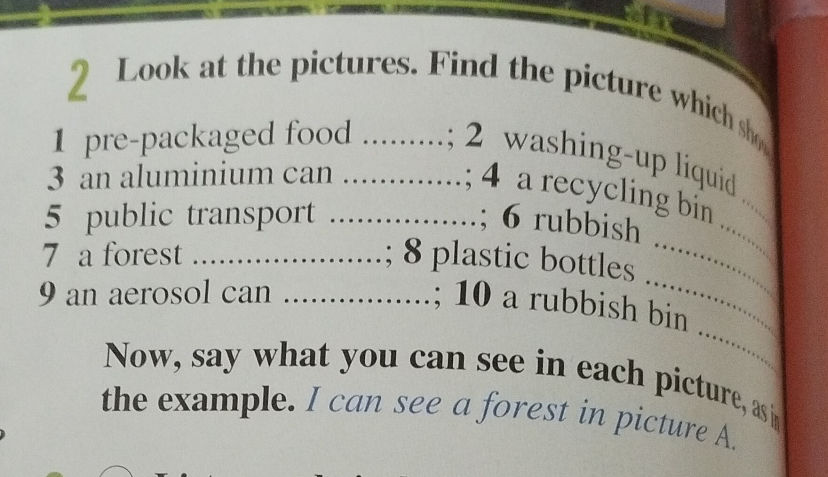 2 Look at the pictures. Find the picture | StudyX