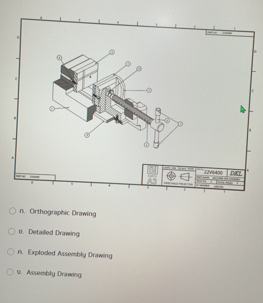ก. Orthographic Drawing ข. Detailed Drawing