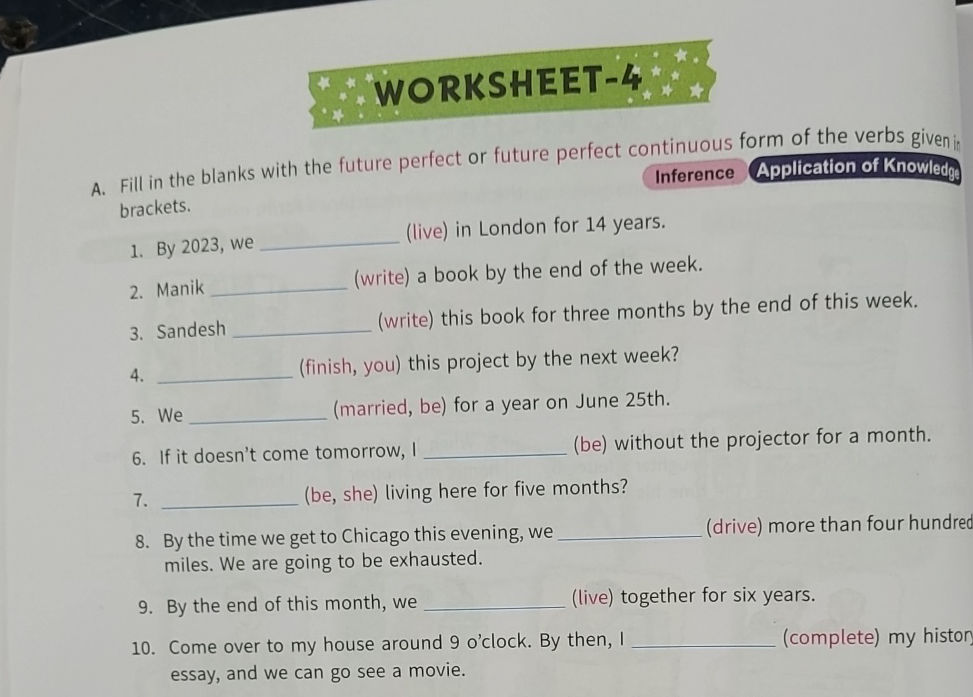 A. Fill in the blanks with the future | StudyX