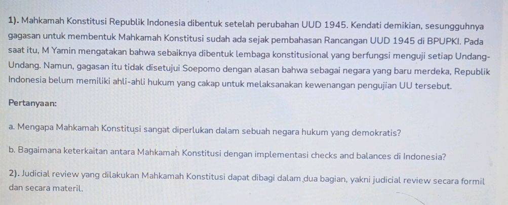 1). Mahkamah Konstitusi Republik Indonesia