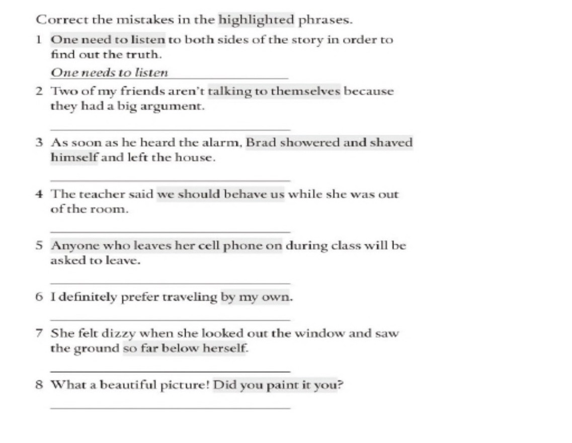 Correct the mistakes in the highlighted | StudyX