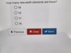 How many rare-earth elements are there? 18