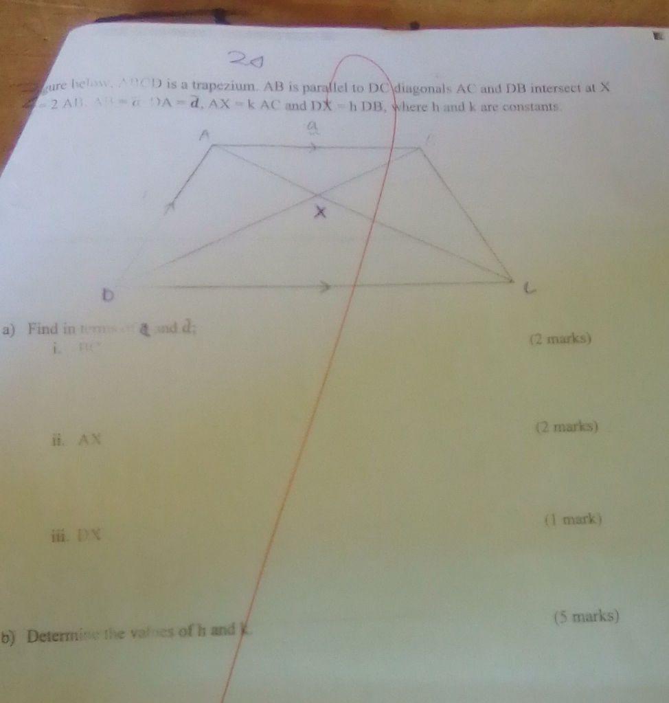 Figure below, ABCD is a trapezium. AB is | StudyX
