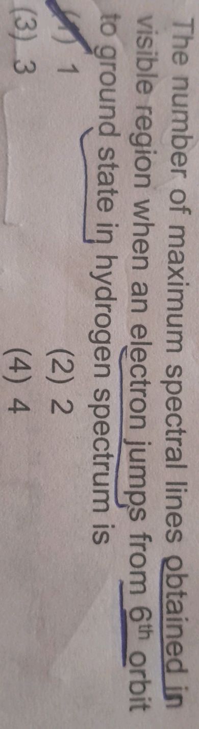 The number of maximum spectral lines | StudyX