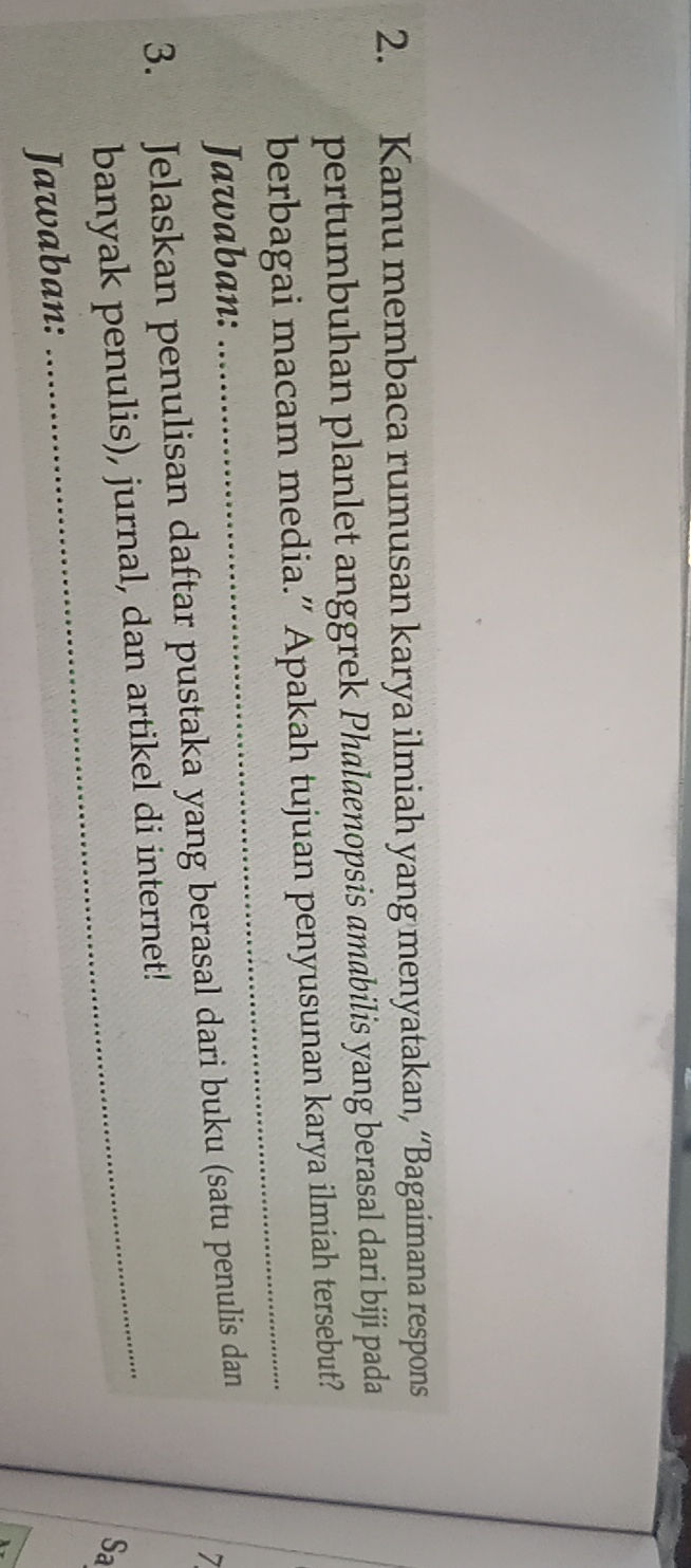 2. Kamu membaca rumusan karya ilmiah yang | StudyX