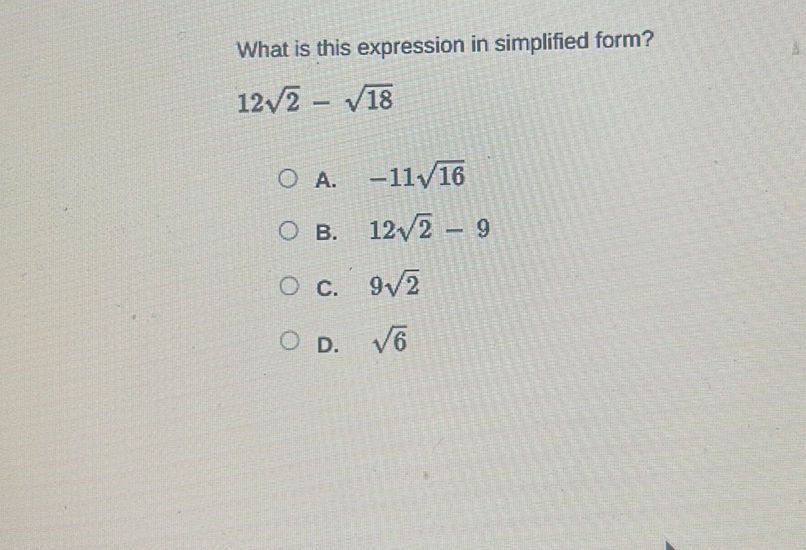 What is this expression in simplified form? | StudyX