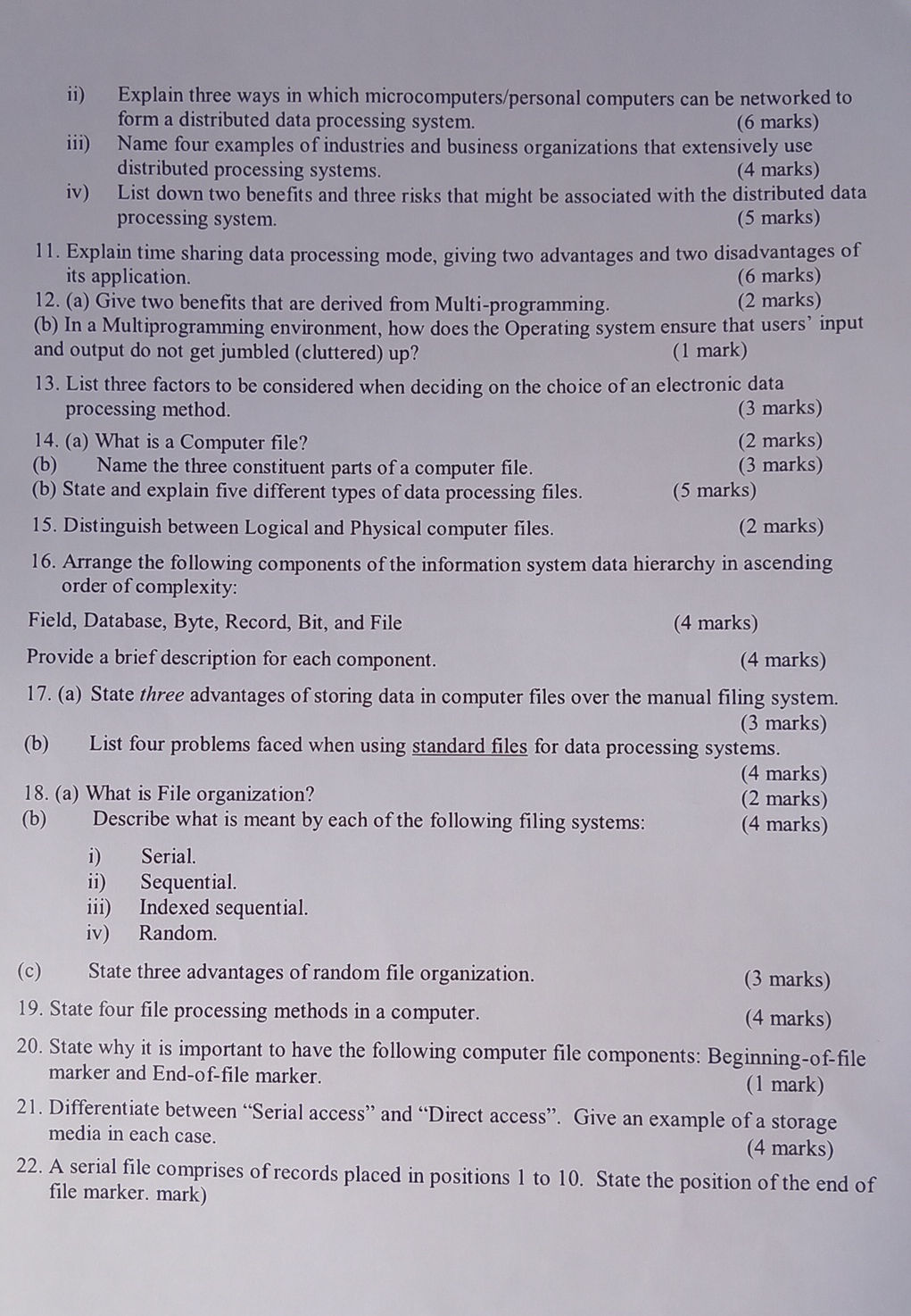 ii) Explain three ways in which | StudyX