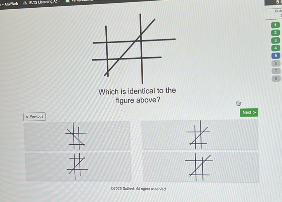 Which is identical to the figure above? | StudyX