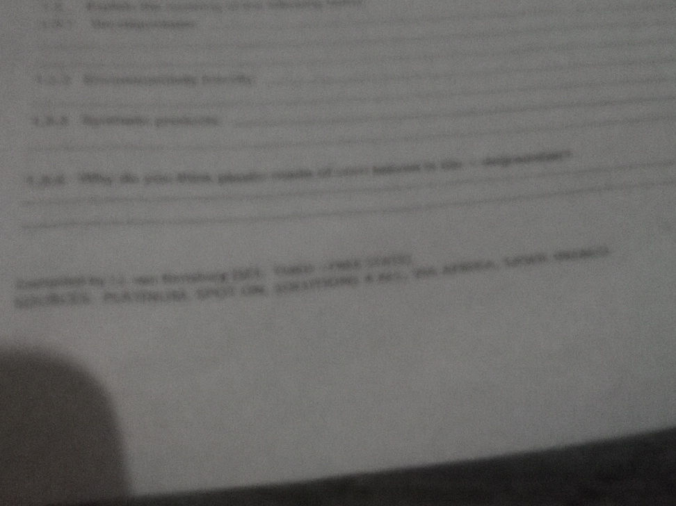 1.3.5 Why do you think plastic made of corn | StudyX