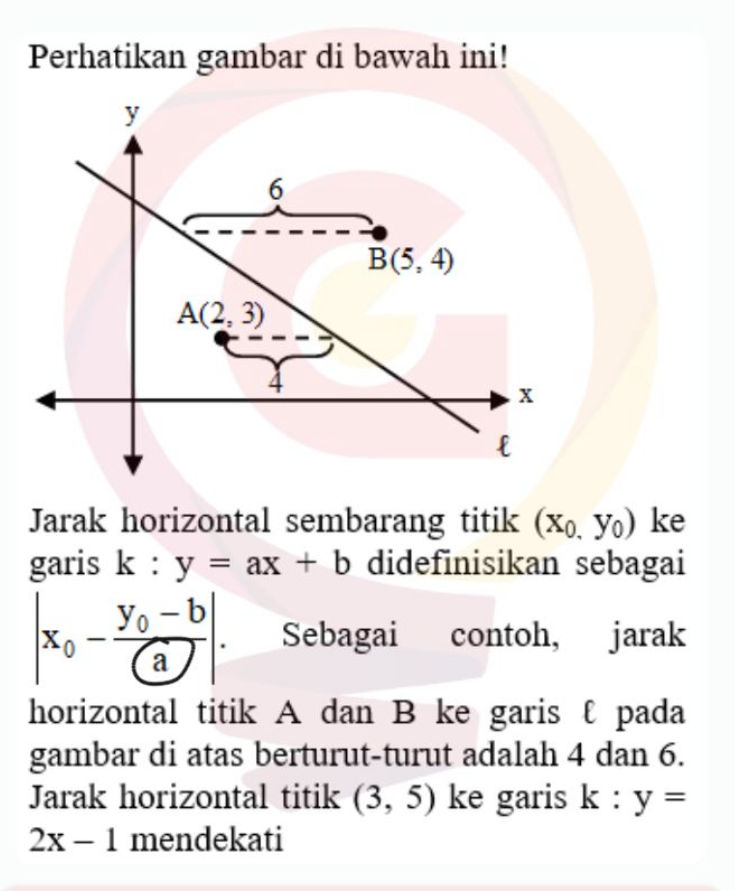 Perhatikan gambar di bawah ini! Jarak | StudyX