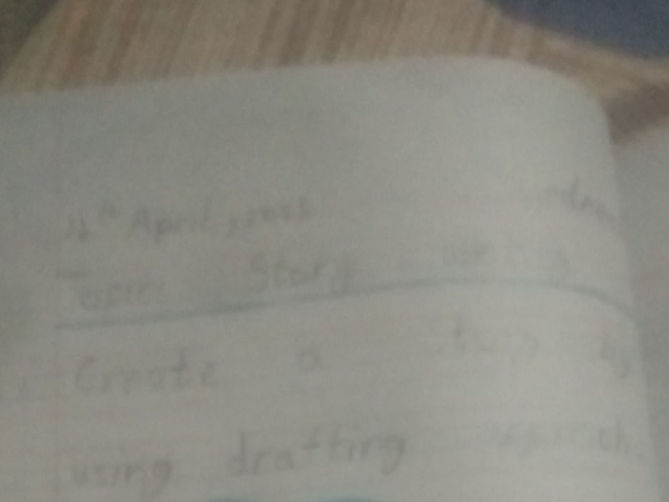 Create a story by using drafting approach. | StudyX