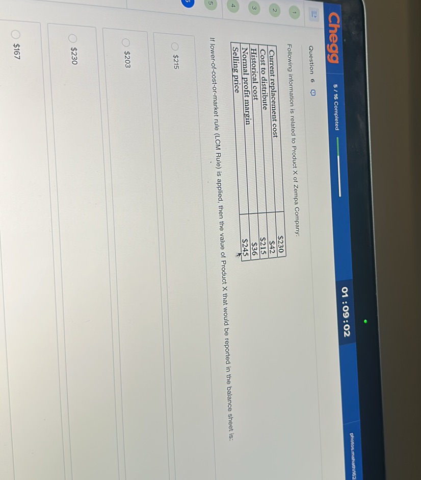Following information is related to Product | StudyX