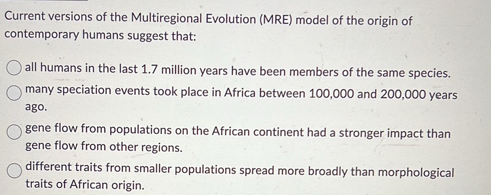 Current versions of the Multiregional | StudyX