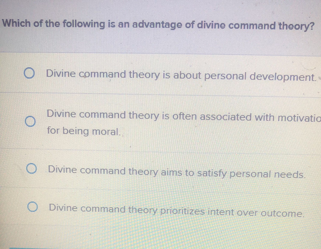 Which of the following is an advantage of