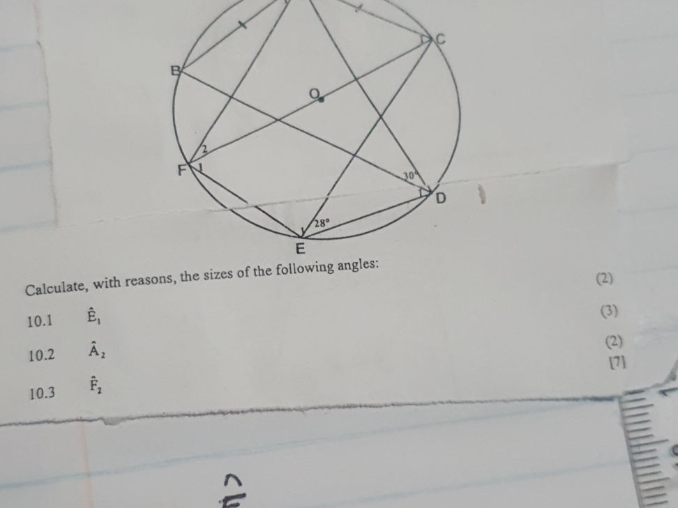 Calculate, with reasons, the sizes of the | StudyX