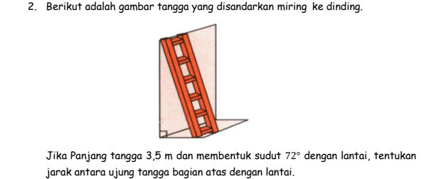 2. Berikut adalah gambar tangga yang | StudyX