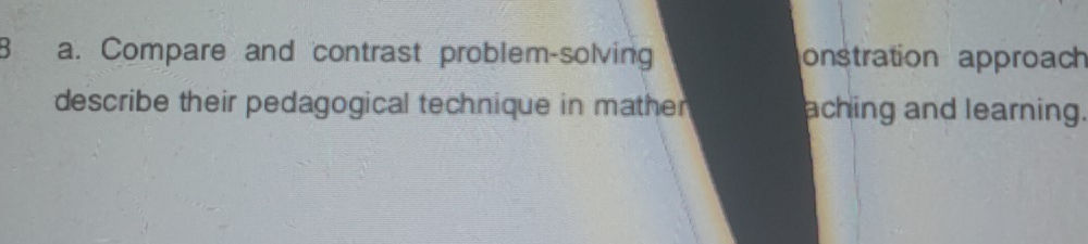 a. Compare and contrast problem-solving | StudyX