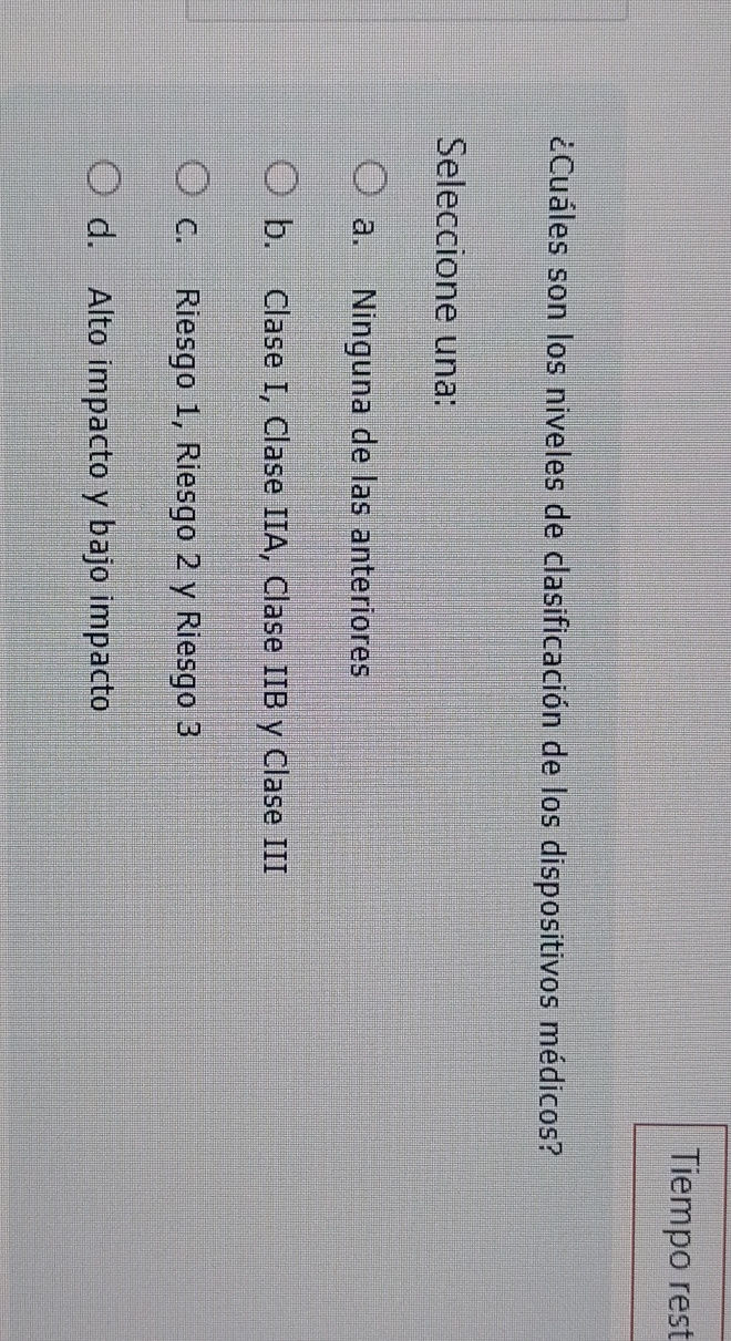 ¿Cuáles son los niveles de clasificación de | StudyX