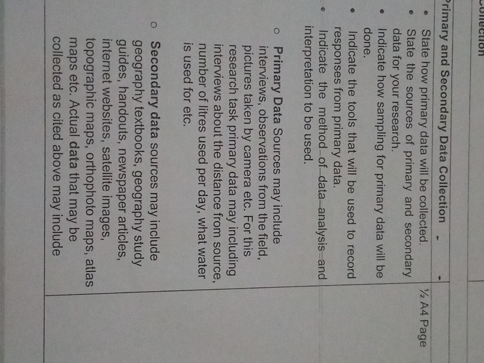 Primary and Secondary Data Collection * | StudyX