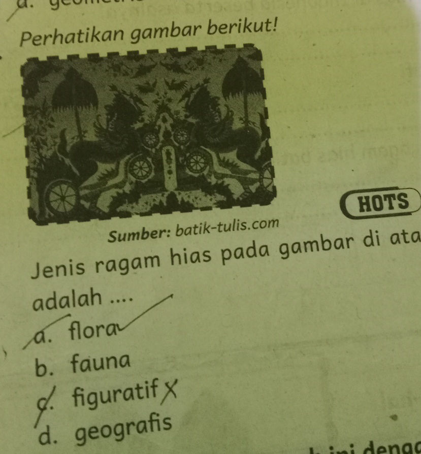 Perhatikan gambar berikut! Jenis ragam hias | StudyX