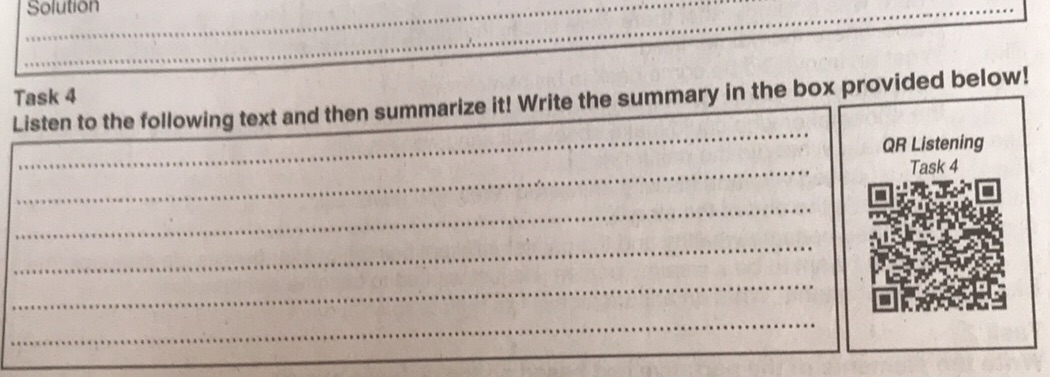 Task 4 Listen to the following text and then | StudyX