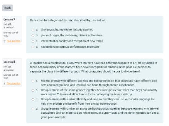 Dance can be categorised as...and described | StudyX