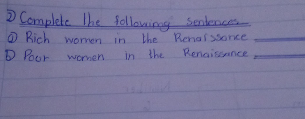 2 Complete the following sentences @ Rich | StudyX