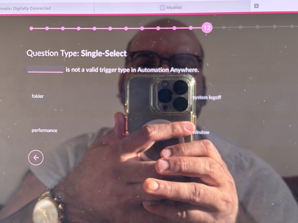 is not a valid trigger type in Automation | StudyX