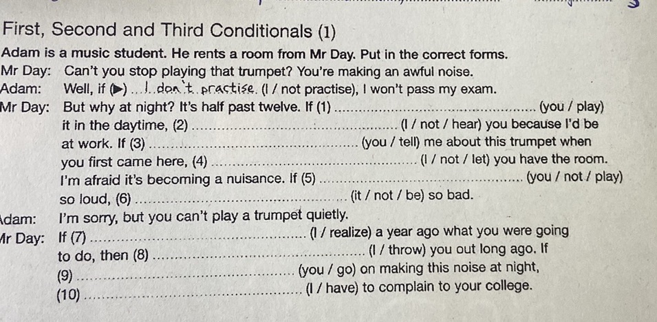 First, Second and Third Conditionals (1) | StudyX