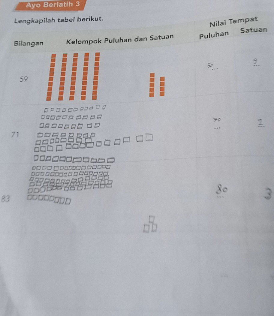 Lengkapilah tabel berikut. | Bilangan | | StudyX