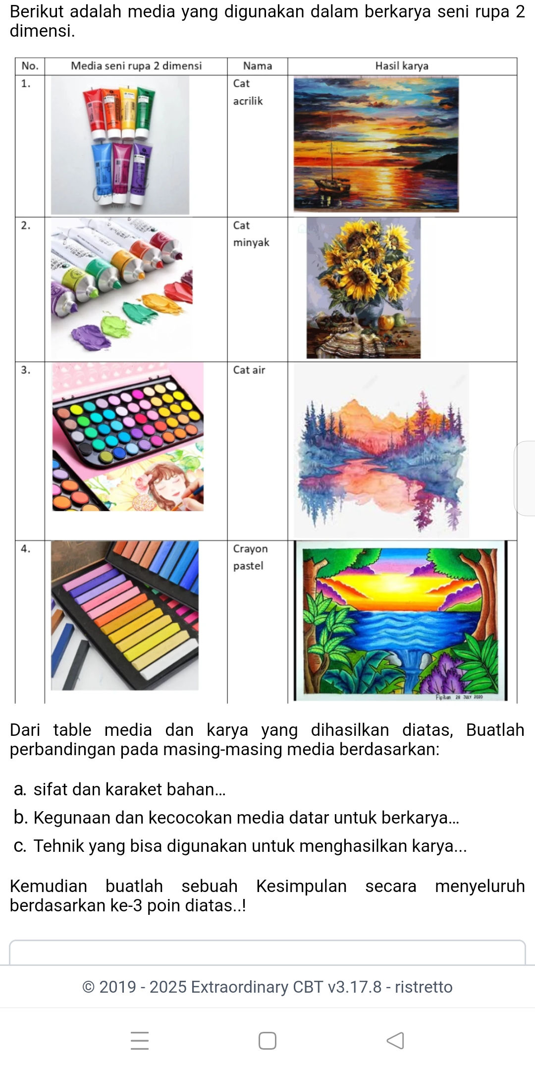 Berikut adalah media yang digunakan dalam | StudyX