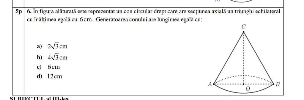 6. În figura alăturată este reprezentat un | StudyX