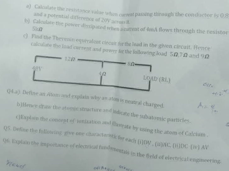 a) Calculate the resistance value when | StudyX